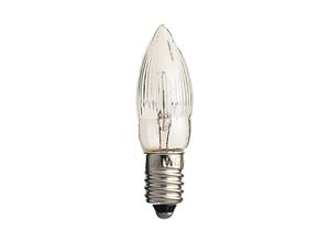 4027236015109 - Konstsmide Christmas E10 3W 23V Ersatzlampen 3er Pack Kerzenform