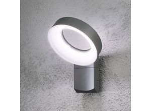 7318307273373 - Konstsmide Lighting - Konstsmide Asti Moderner Wandleuchtenring für den Außenbereich dunkelgraue led IP44