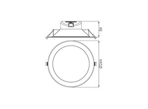 4042943153449 - Deko-light - Deko Light 565332 Acrux LED-Einbauleuchte eek g (a - g) led led fest eingebaut 26 w Weiß Edelstah