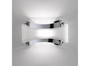 8023761118120 - Selène LED-Wandleuchte Ionica mit Glasblende chrom