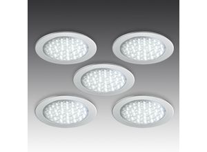 4051268094030 - Hera R 68-LED Einbaustrahler in Edelstahloptik 5er-Set