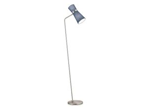 4250035828094 - Stehlampe Yuna-S mattnickel Schirm blau beweglich