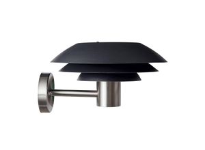 5704709010326 - Dyberg Larsen Lighting - Dyberglarsen DL31 Outdoor Dome Wandleuchte Schwarz Stahl 31cm IP44