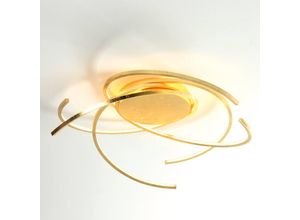 4011895433220 - Space - LED-Deckenlampe 55 cm Blattgold