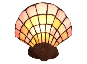 8717459690905 - Clayre&Eef Deko-Tischlampe 6000 Glasmuschel Tiffany-Design