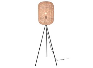 4017807468076 - Tripod Stehlampe RUNA Korbleuchte mit Sisal Geflecht Lampenschirm 35cm