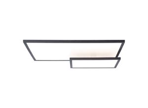 4004353359132 - BRILLIANT Lampe Bility LED Deckenaufbau-Paneel 62x47cm schwarz weiß easyDim 1x 36W LED integriert (3960lm 3000K) EasyDim dimmbar mit herkömmlichen Lichtschaltern