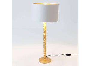 4250151345796 - Tischlampe Cancelliere Rotonda weiß gold 57 cm