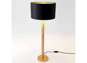 4250151345802 - Tischlampe Cancelliere Rotonda schwarz gold 79 cm