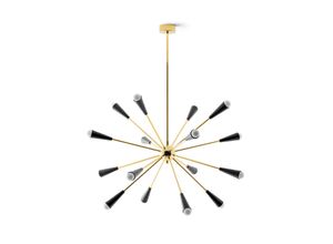 8033913509560 - Sputnik LED-Hängeleuchte gold schwarz