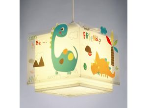 8420406734521 - Kinderzimmer Pendelleuchte Dinos E27 - multicolour - Dalber