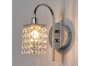 9002759948795 - 94879 Badezimmer Wandleuchte Almonte in chrom Brillantglas klar G9-LED 1X3W IP44 L11cm H23cm - Eglo