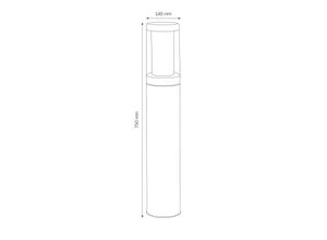 8033239139779 - Wegeleuchte 1256 aus Edelstahl seewasserfest 75cm