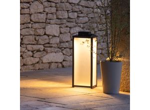 3561615552317 - Les Jardins LED-Solarlaterne Tradition anthrazit Höhe 65 cm