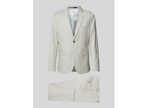 Image of Slim Fit Anzug im unifarbenen Design Modell 'CEDRIC'