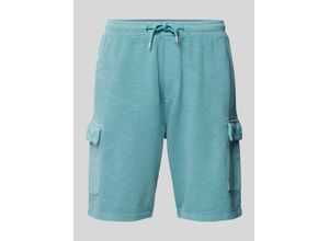 4099975317073 - Regular Fit Sweatshorts mit Cargotaschen