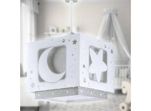 8420406801476 - Kinderzimmer Pendelleuchte Moonlight in Grau - beige