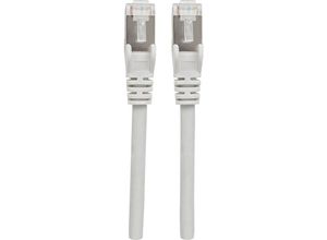 0766623740616 - 740616 RJ45 Netzwerkkabel Patchkabel cat 6a s ftp 050 m Grau Folienschirm Geflechtschi - Intellinet