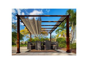 0852580008248 - Paragon Outdoor Pavillon Florida ca 1225 m² Cocoa Braun