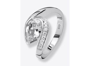 4007810161873 - Fingerring LADY Fingerringe Gr 16 Silber 925 (Sterlingsilber) silberfarben (silber 925) Damen Fingerringe