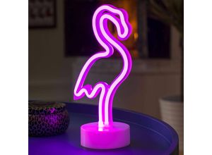 7318303074349 - Konstsmide Season LED-Dekorationsleuchte Flamingo batteriebetrieben