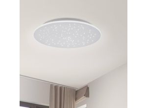 4012248331286 - Q-smart - led Deckenleuchte Q-Nightsky in Silber inkl Fernbedienung 485 mm - Silber