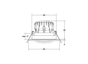 4251433948155 - Brumbergleuchten - Brumberg Leuchten LED-Einbaustrahler 230V 39484173