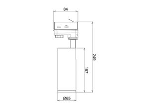 4042943172068 - Deko Light Lucea 10 Hochvolt-Schienensystem-Leuchte LED fest eingebaut 10 W LED EEK F (A - G) Tiefschwarz (RAL 9005)