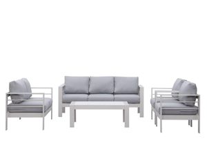 4260710560621 - Gartenlounge-Set (Gletscherbach) Lounge Set modisches Gartenmöbelset für 6-7 Personen Balkonset Sit