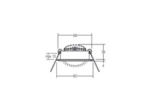 4251433936046 - 39463153 39463153 LED-Einbauleuchte LED 6 W Nickel