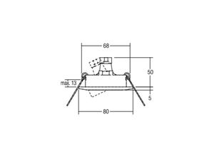 4250047711742 - 192522 192522 Einbauleuchte Halogen GX53 50 W Edelstahl