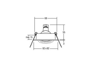 4250047796237 - 6563 6563 Einbauleuchte Halogen GX53 50 W Champagner