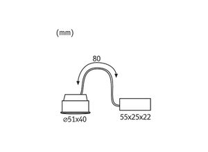 4000870930779 - LED Modul Einbauleuchte 3-Step-Dim Base Coin rund 51mm Coin 5W 370lm 230V dimmbar 3000K Opal