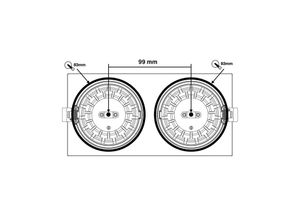 7070938065627 - The Light Group SLC DL04 Square X2 LED-Einbauleuchte 2700K weiß