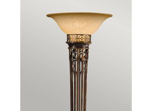 5024005333302 - Feiss fe-opera-tch Stehleuchte opera 1xE27 60W Baustahl Firenze Gold Glas Amber H189cm Ø45cm