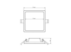 4042943174130 - Deko Light 565368 Alya LED-Einbauleuchte EEK G (A - G) LED LED fest eingebaut 7 W Verkehrsweiß (RAL 9016)