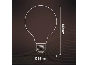 8712879154006 - E27 G95 45W LED-Filament gold 821 dimmbar