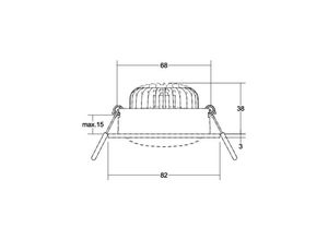 4251433948100 - 41479173 41479173 LED-Einbauleuchte LED 7 W Weiß