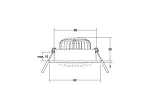 4251433948001 - 40378173 40378173 LED-Einbauleuchte LED 7 W Weiß