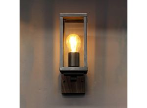 4250294315786 - - eco-light Wandleuchte Karo in Anthrazit E27 IP44 170x320mm - black