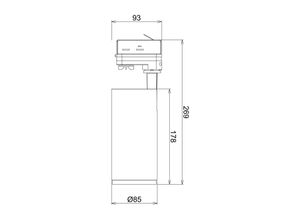 4042943172082 - Deko Light Lucea 15 Hochvolt-Schienensystem-Leuchte LED fest eingebaut 15 W LED EEK F (A - G) Tiefschwarz (RAL 9005)