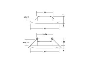 4251433930112 - 38371643 38371643 LED-Einbauleuchte LED 3 W Titan