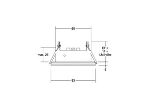 4251433932727 - BRUMBERG Cover-Up-R Einbaumodul IP44 rund weiß