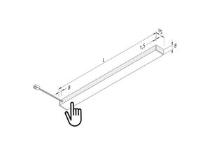 4051268194532 - Hera LED-Unterbauleuchte Top-Stick FMT 3000K 120cm