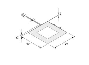 4051268214186 - Hera LED-Möbeleinbauleuchte FAQ 68 edelstahl 4W 3000K