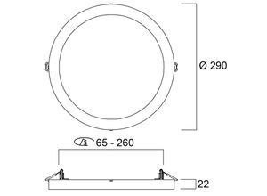 5410288531502 - Start LED-Downlight 5in1 Ø 29cm 18W