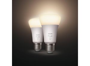 8718696785270 - Hue LED-Leuchtmittel Set White e 27 warmweiß 2 Stück Standardform 9 w warmweiß Hue Set Hue - Philips