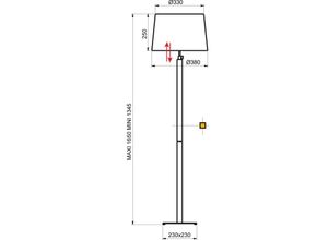 3131130348537 - Quatro Up Stehlampe ebenholz chrom