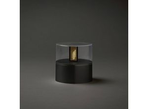 7318301897704 - LED Dekolicht KONSTSMIDE Lampen Gr 256 flammig Höhe 10 cm 1 St schwarz Dekofiguren LED Flamme mit schwarzem Kunststoffsockel und transparenter Abdeckung