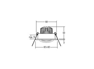 4251433936923 - 39485253 Leuchten LED-Einbauleuchte LED 6 W Aluminium